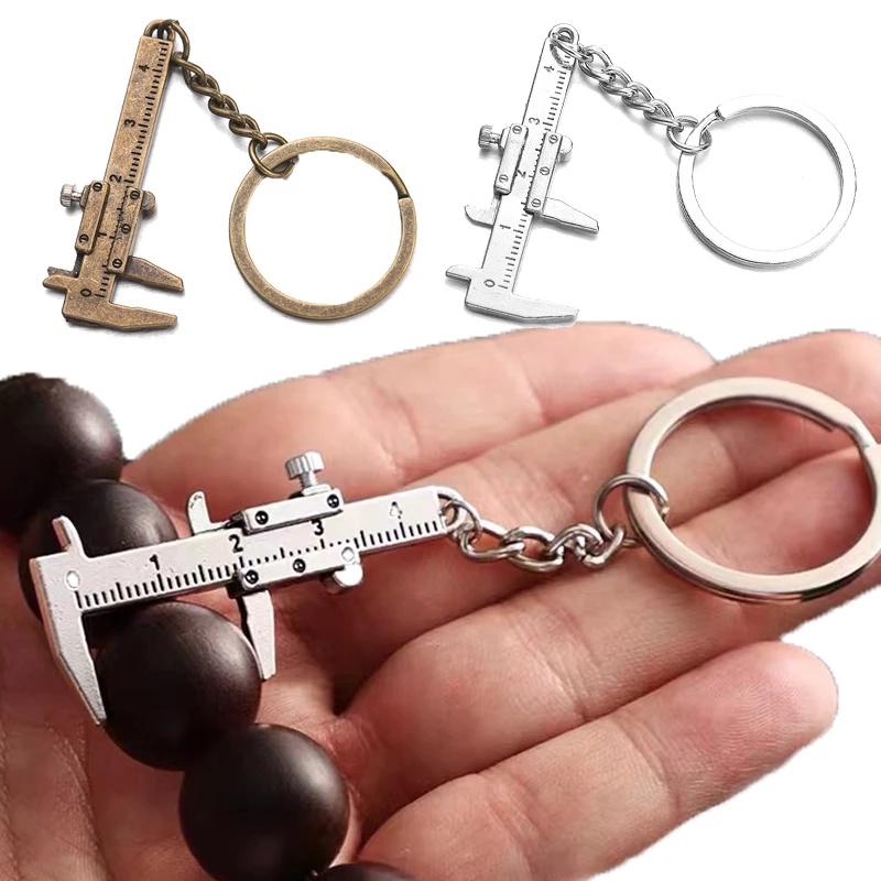 Mini Vernier Caliper Keychain Measuring Tool/Key Ring Simulation Model ...