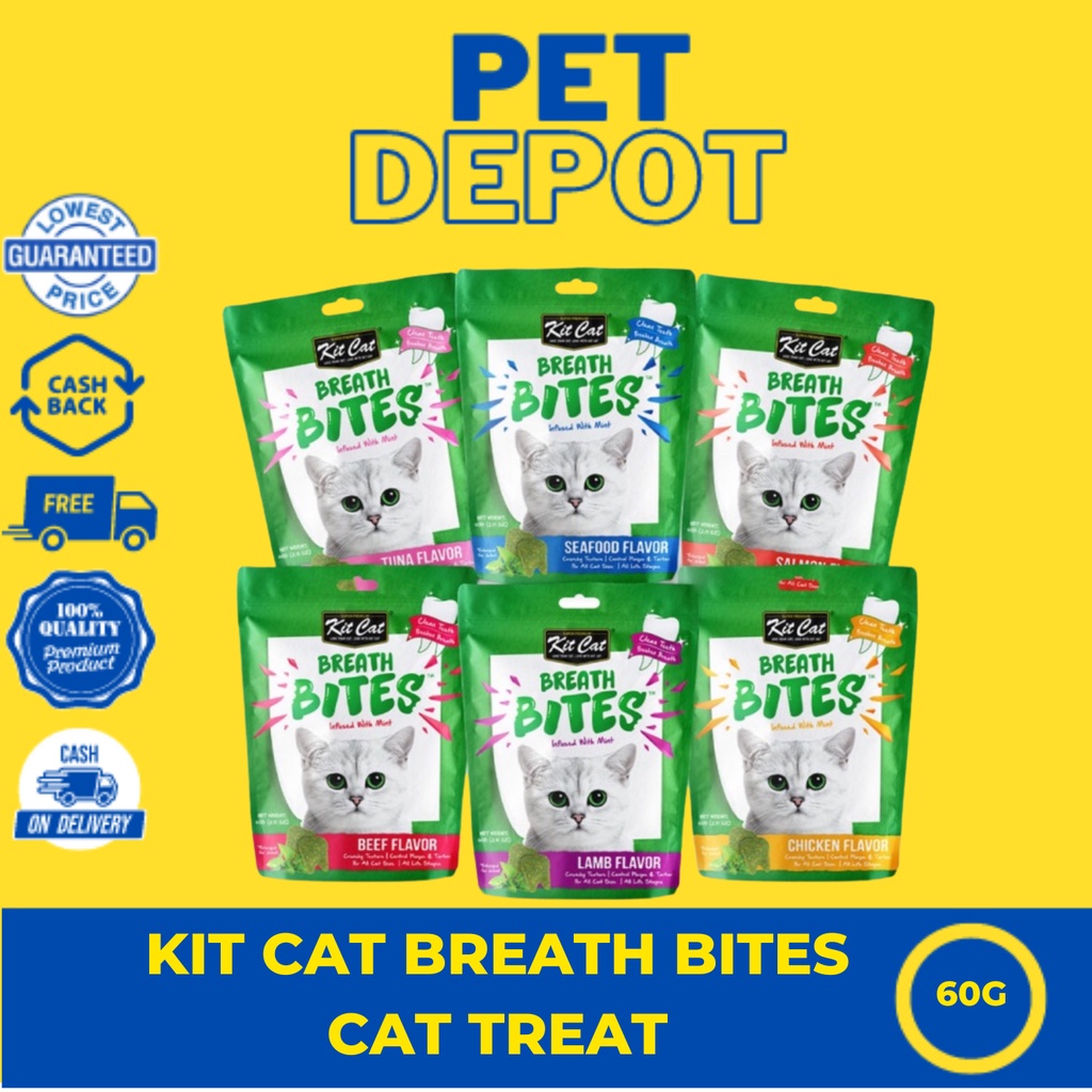 Kit Cat Breath Bites Cat Treat 60g | Shopee Philippines