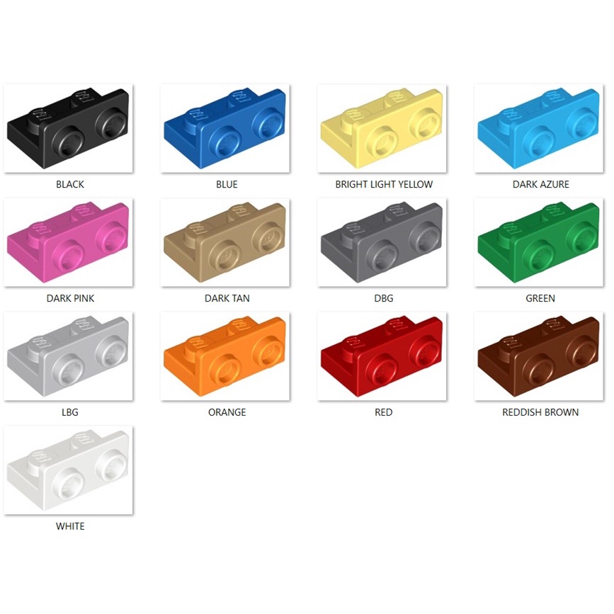 LEGO Part: Bracket 1x2 - 1x2 Inverted C61 | Shopee Philippines