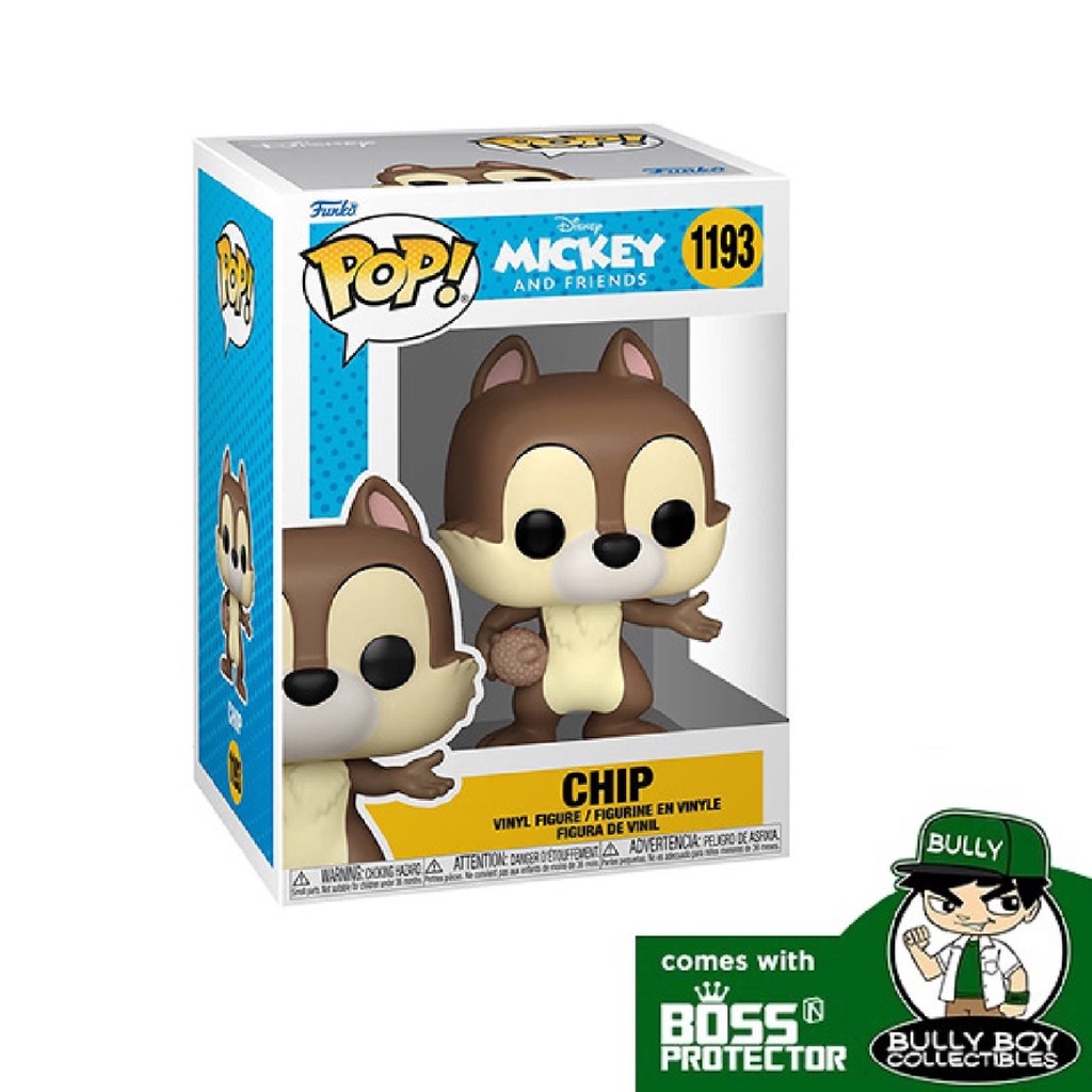 Funko POP! Disney: Classics - Chip 1193 With Boss Protector(NON-MINT ...