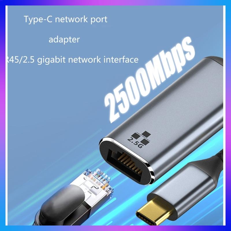 Utake Type-C to Ethernet Adapter, USB Type C to RJ45 10/100/1000 2.5Gb ...