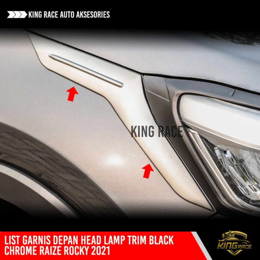 Garnish Head Lamp Trim All New Raize / Rocky 2021 List Front Garnish ...