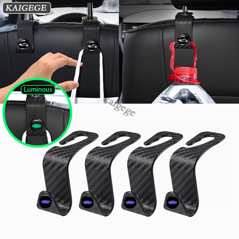 【KG】Luminous Car Hanger Hook Rear Back Seat Hook Organizer Storage ...
