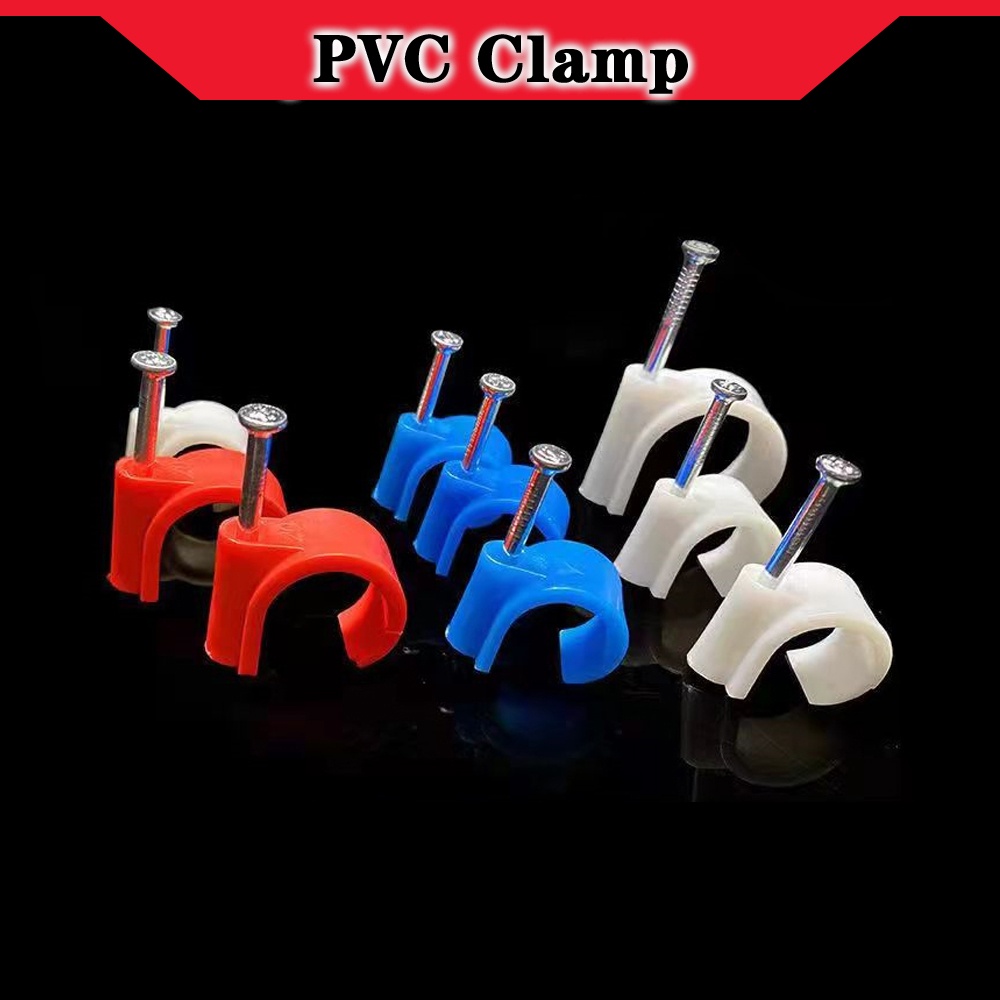 PVC Clamp Pipe Fitting Hose Orange Blue White | Shopee Philippines