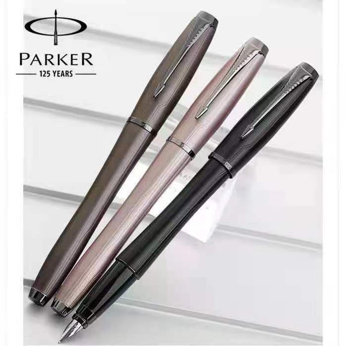 PARKER Fountain Pen City Series Ebony Black Plaid Pattern Official ...