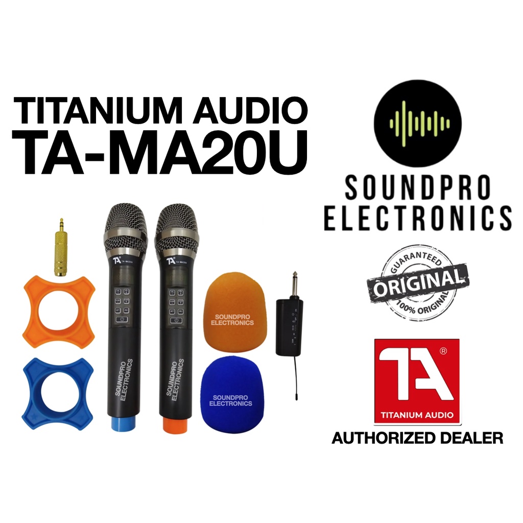 Titanium Audio TA-MA20U Professional UHF DUAL HANDHELD Wireless ...