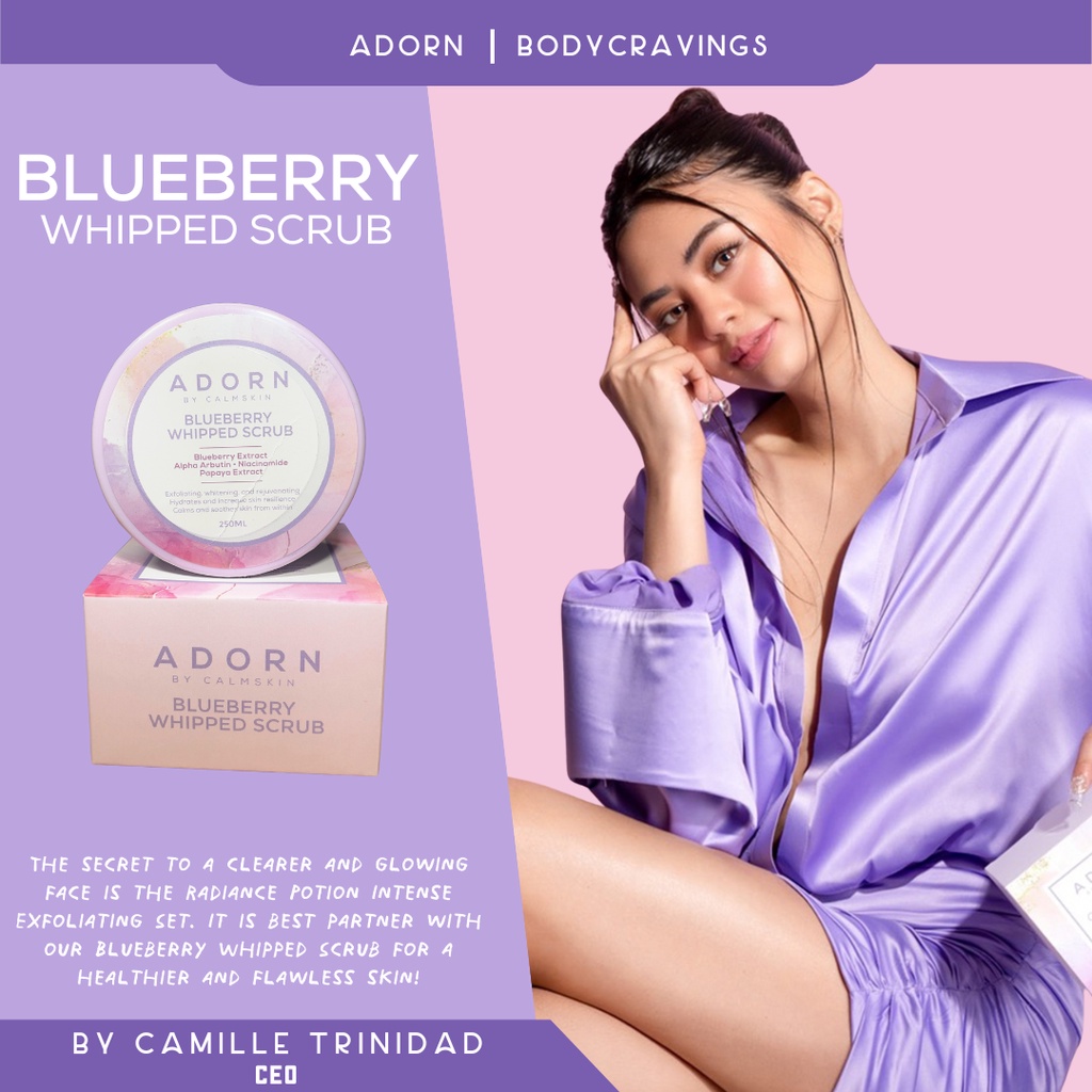 ADORN BLUEBERRY WHIPPED SCRUB | Shopee Philippines