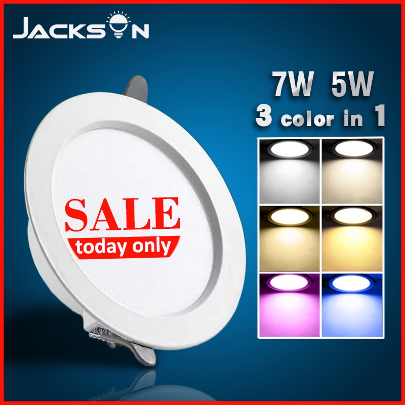 【5 year warranty】Tricolor Pin Lights Led Downlight Recessed Panel ...