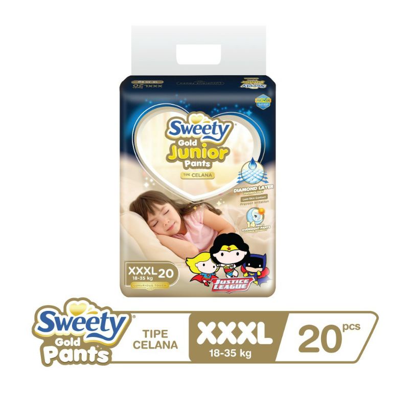 SWEETY GOLD JUNIOR PANTS XXXL CONTENTS 20 | Shopee Philippines