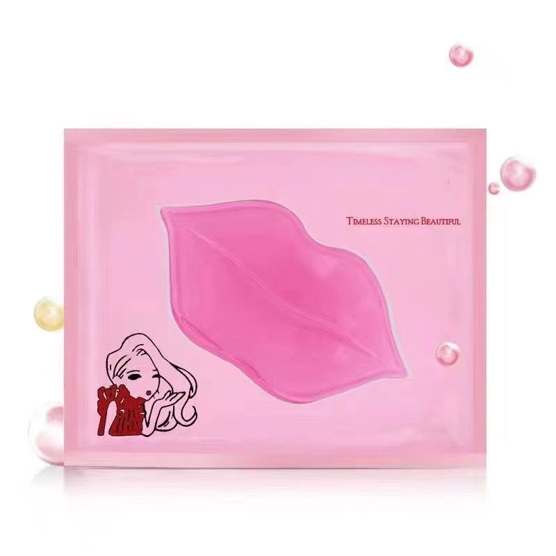 Lips Mask For Moisturizing Pink Collagen Crystal Lip Mask | Shopee ...