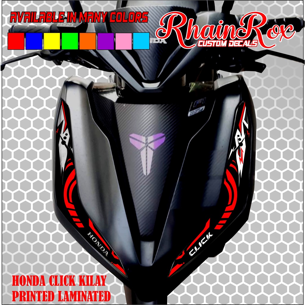 honda click v2 kilay printed laminated waterproof | Shopee Philippines