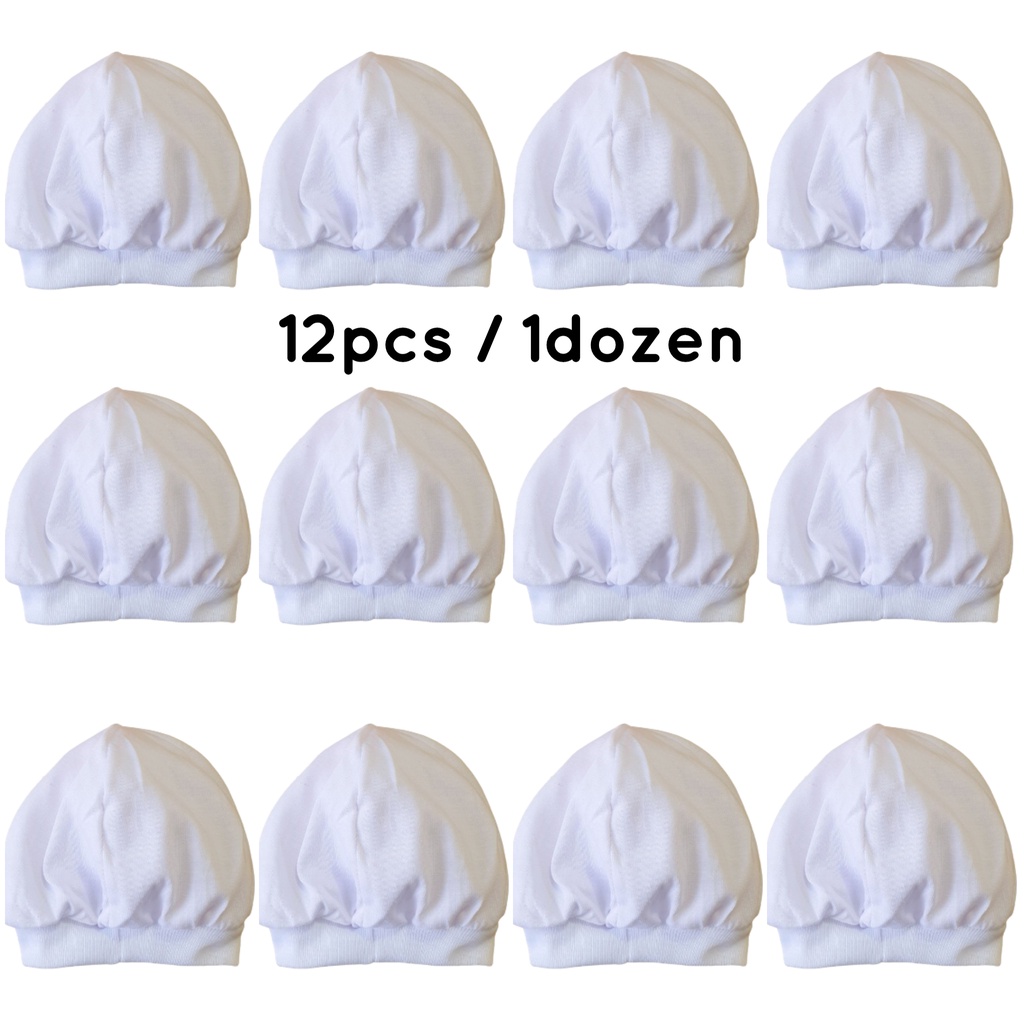 6pcs/1dozen Mittens,Booties And Bonnet For Newborn Baby All Cotton ...