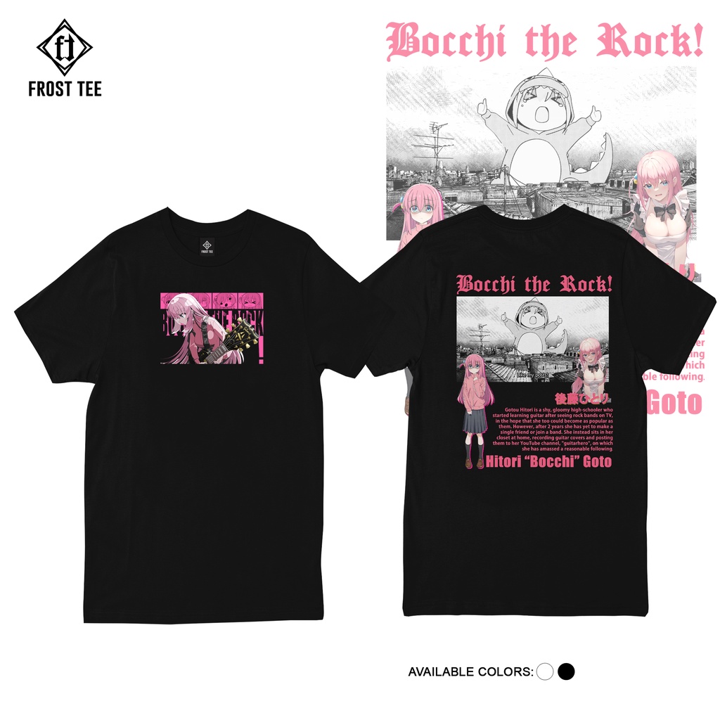 Bocchi the Rock - Bocchi Front and Back Print Anime Shirt | FROST TEE ...