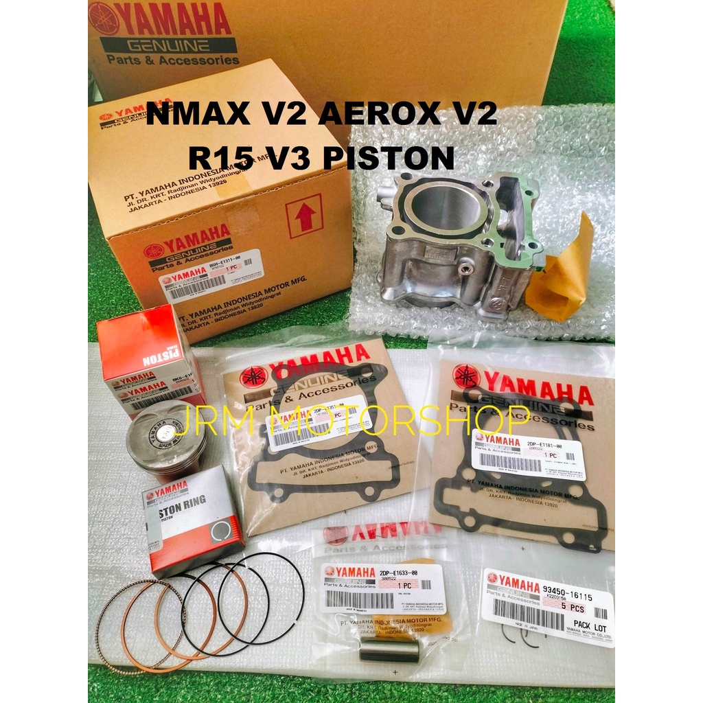 cylinder block set complete NMAX V1 V2 / AEROX V1 V2 100% GENUINEYAMAHA ...