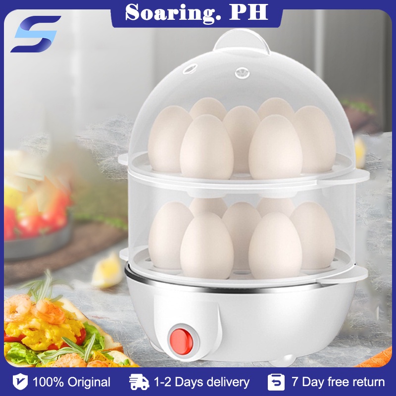 250w Double Layer Mini Egg Steamer Breakfast Maker Siomai Cooker ...