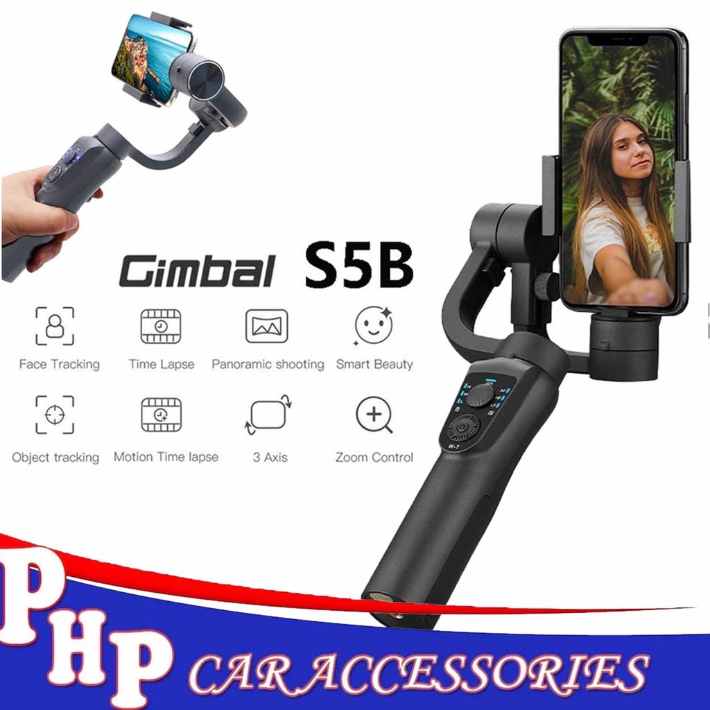 S5B 3 Axis Handheld Gimbal Stabilizer Cellphone Video Record Smartphone Gimbal | Shopee Philippines