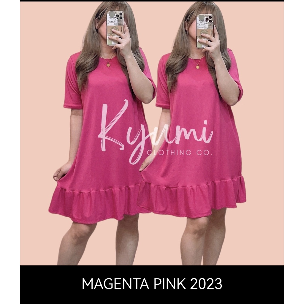 CLOUDYBEE ruffle hem smock cotton dress plus size FIT XL-4XL | Shopee Philippines