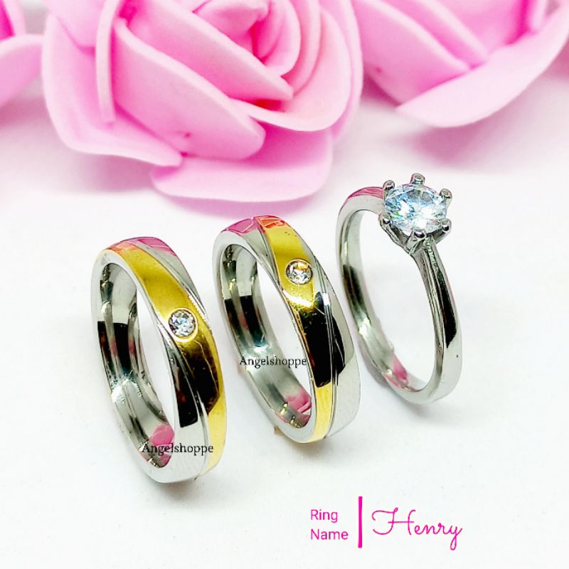 3in1 Set [Wedding ring and Engagement Ring] | Shopee Philippines