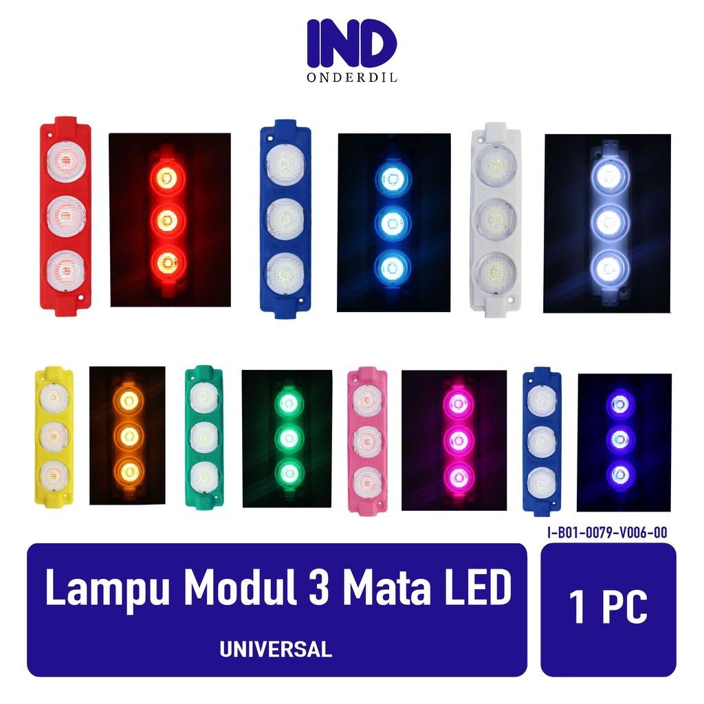 MATA 3 Eyes LED Module Light SMD DC 12 24 Volt 3 Watt Waterproof ...