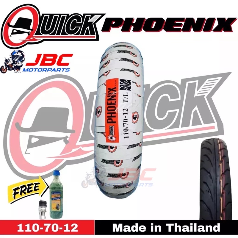 Quick Phoenix Motorcycle Tire by 12 13 NMax Zoomer TubelessFree Pito ...