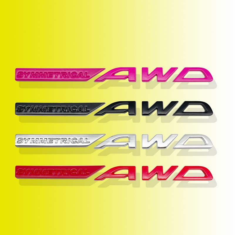 3D Metal AWD Logo Car Emblem Badge Decals Car Tail Sticker For Subaru ...