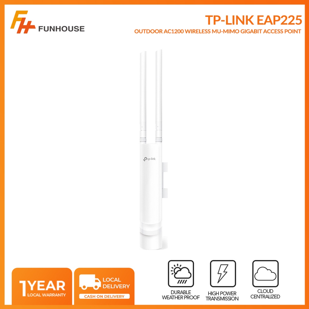 TP-Link Eap225-Outdoor Ac1200 Wireless Mu-Mimo Gigabit Indoor/Outdoor ...