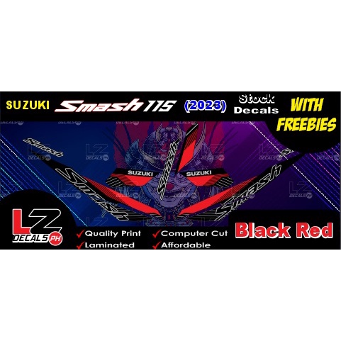 Suzuki Smash 115 (2023) Stock Decals / Stickers with freebies | Shopee ...