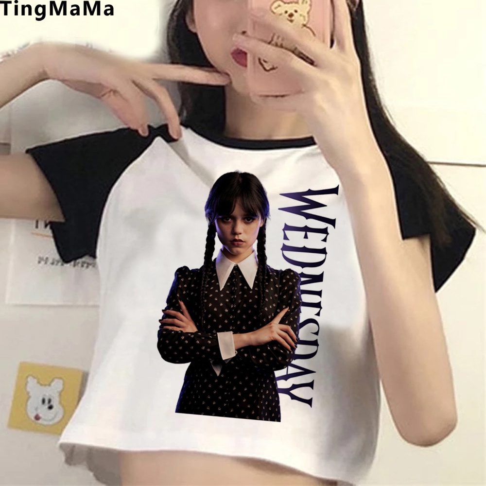 i Hate Everything Wednesday Addams yk2 graphic aesthetic crop top ...