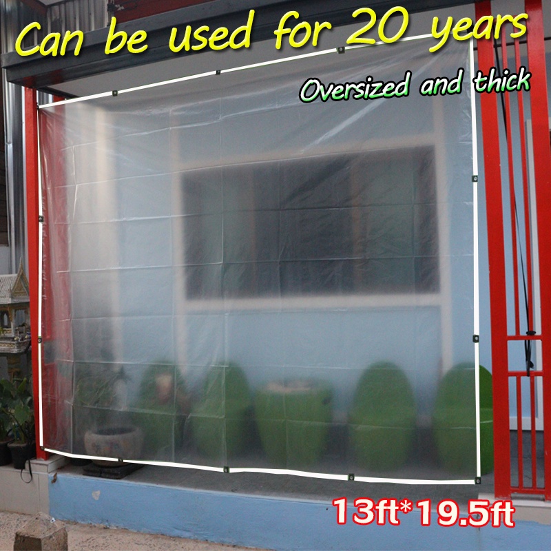 Transparent Trapal Waterproof Tarpaulin with Eyelets Waterproof Tarp ...