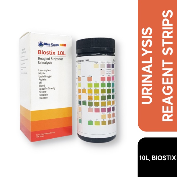 Urinalysis Reagent Strips 10L, BIOSTIX 100’s ( 1 Tube) EXP.2025 ...