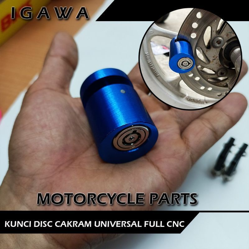 Universal Motorcycle Censi Round Aluminum Front/Rear Disc Lock | Shopee ...