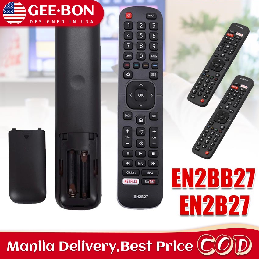 GEEBON Hisense Remote Control Wireless Smart TV Switch for EN2BB27 ...