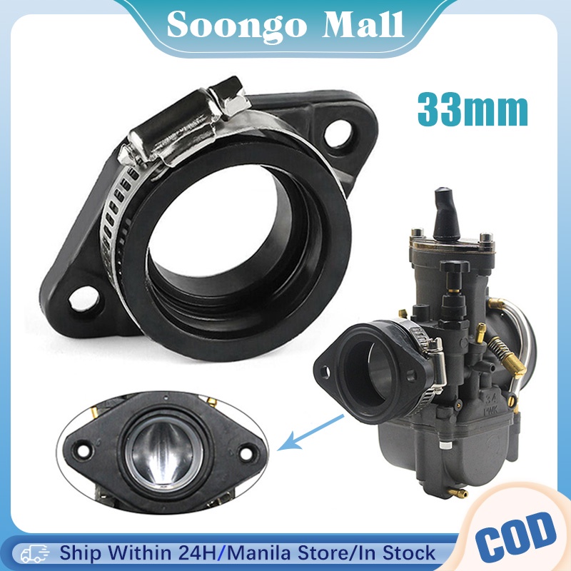 Motorcycle Carburetor Intake Adapter Manifold Boot UTV ATV Rubber ...