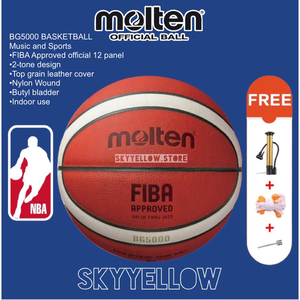 MOLTEN BG5000 Composite Leather Basketball Ball | Shopee Philippines