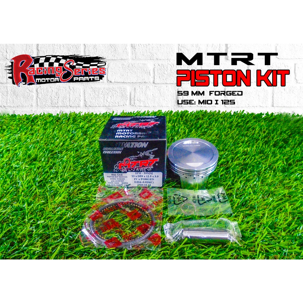 MTRT piston kit mio i 125 59MM (forged) | Shopee Philippines