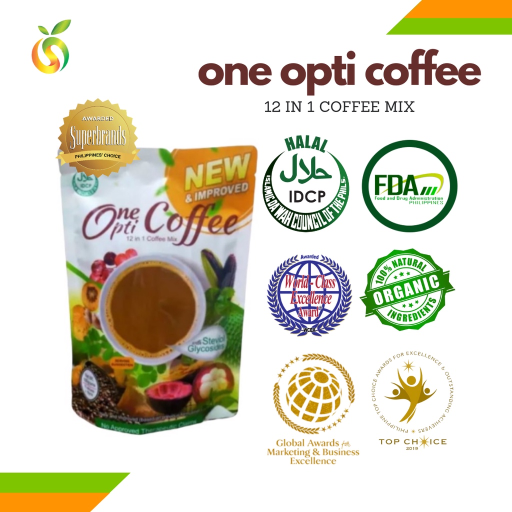 One Opti Coffee 12in1 Instant Coffee Mix with Steviol Glycosides ...