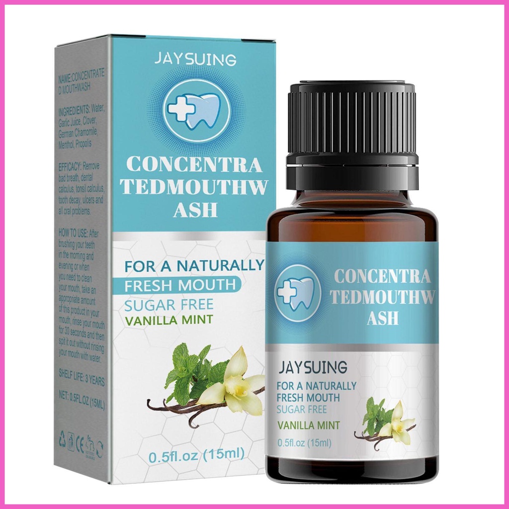 Teeth Mouthwash 15ml Oral Hygiene Cleaning Water Removes Plaques Stains ...