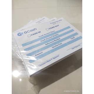 gcash transaction slip/ gcash cash in cash out form | Shopee Philippines