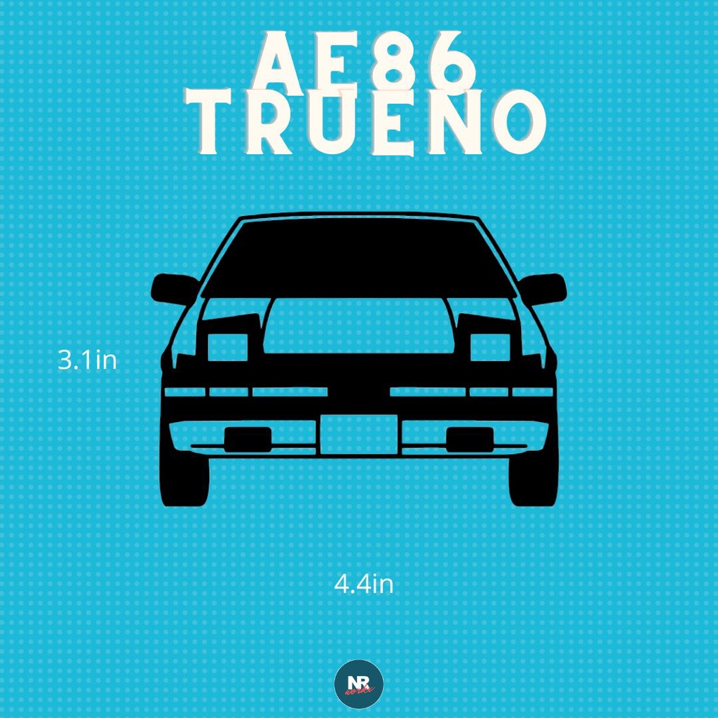 AE86 Trueno Vinyl Decal for Computer, Wall, Car, Window, Tumbler, Etc ...