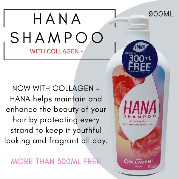 900ml HANA Shampoo Pink Passion for Young & Vibrant Hair | Shopee ...