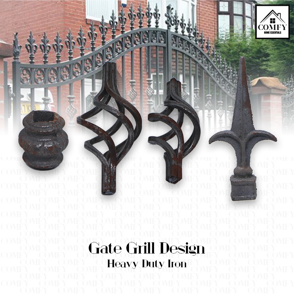 HEAVY DUTY Cast Window Door Iron Gate Grill Design Spear Sibat Arrow ...