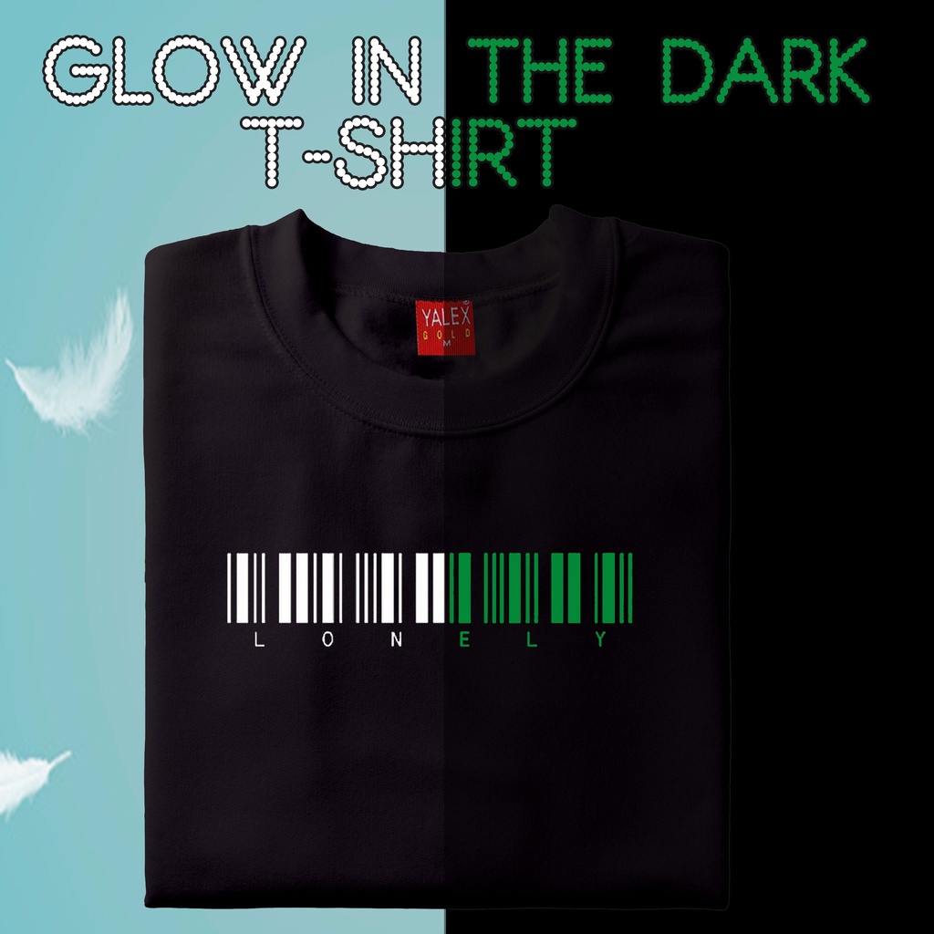 LONELY BARCODE Glow in the dark Shirt-by PRNT | Shopee Philippines