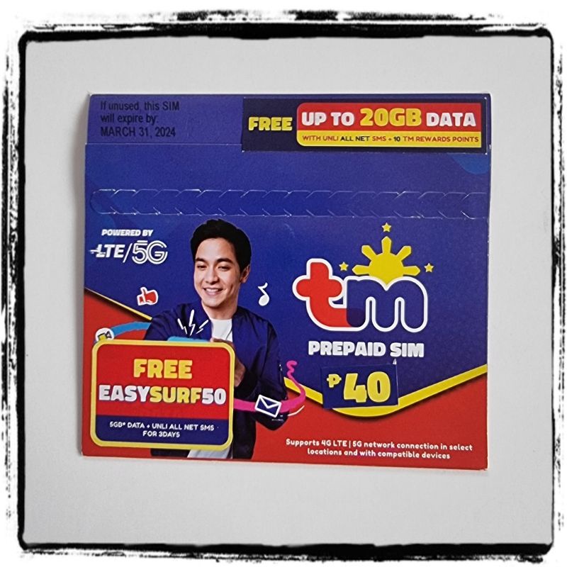 TM sim LTE/5G tricut wholesale /retail | Shopee Philippines