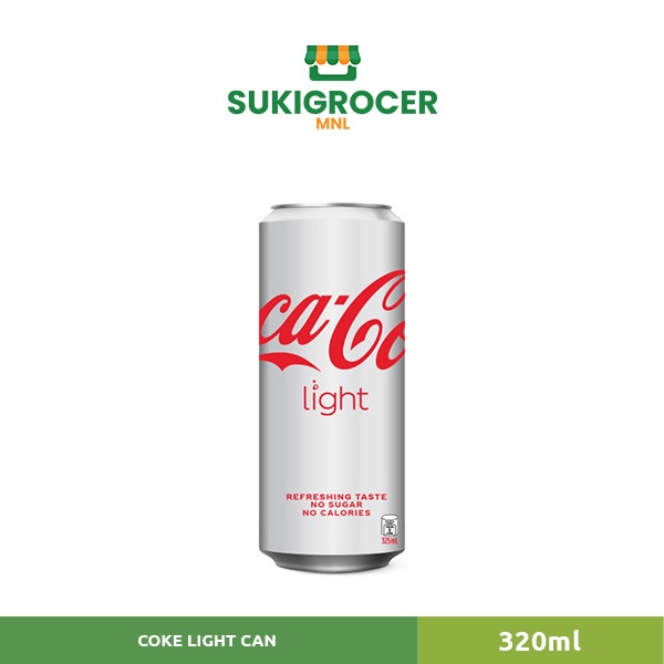 Coca-Cola Coke Light Can 320ml | Shopee Philippines