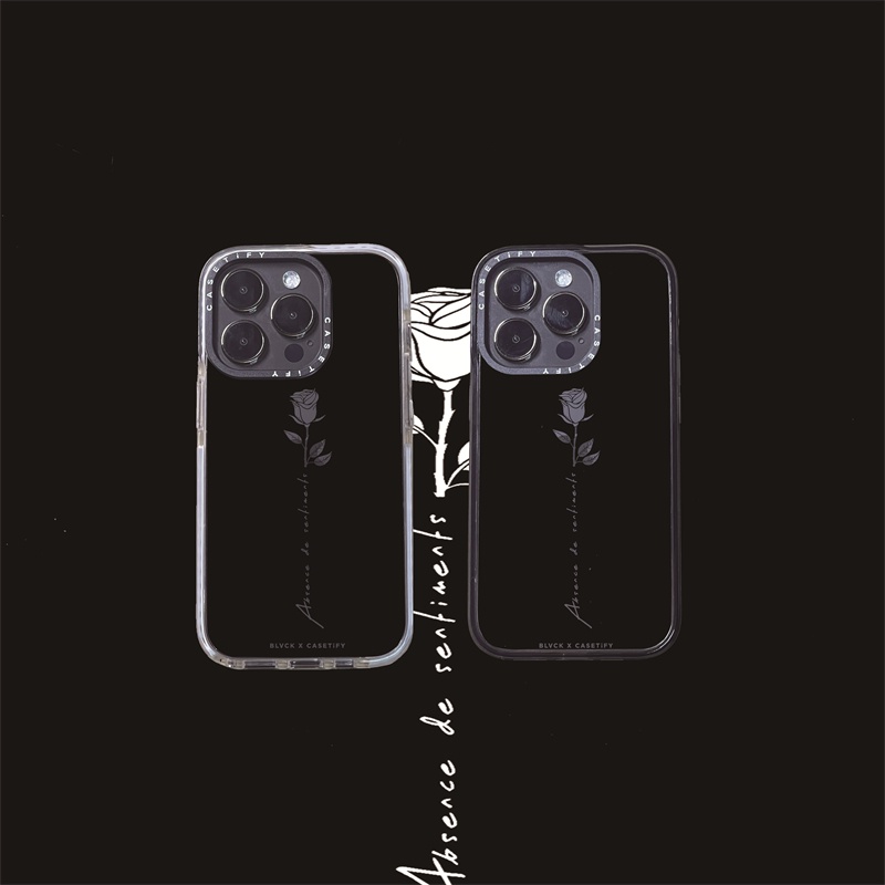 CASETiFY X BLVCK Flower Black White Edge Clear Casing Apple IPhone 11 ...