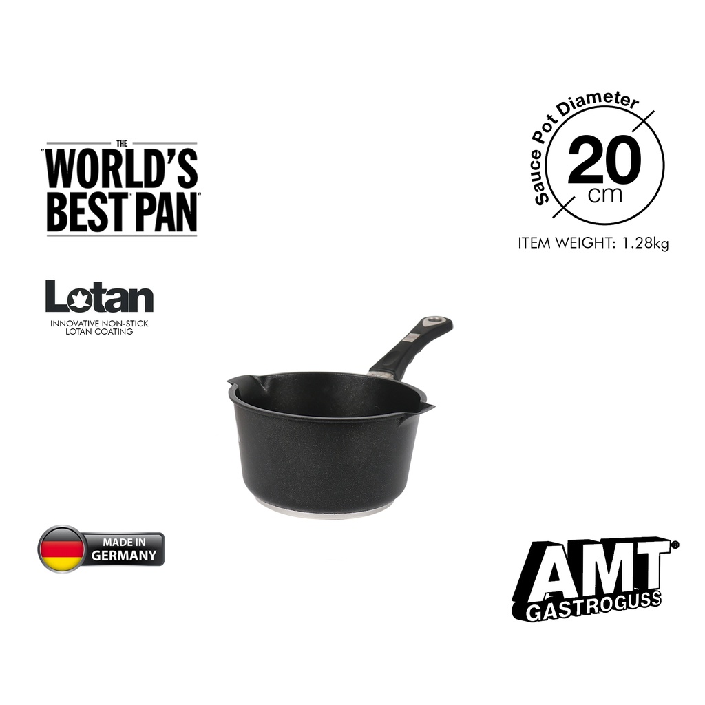 AMT Gastroguss Milk and Sauce Pot with Two Triangular Pouring Spouts ...
