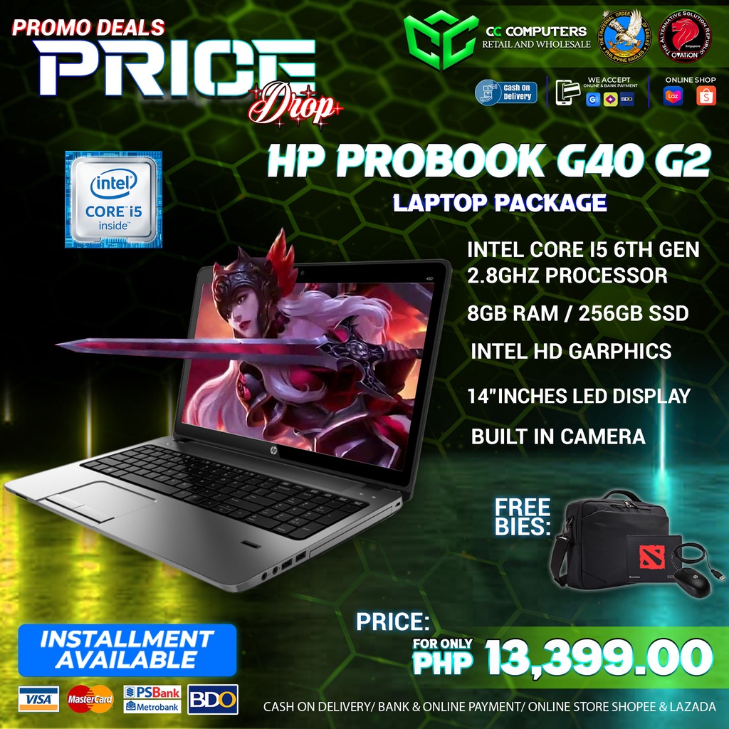HP PROBOOK 640 G2 PROCESSOR: INTEL CORE I5 6200U 2.3GHZ 6TH GEN MEMORY: 8GB DDR4 RAM | Shopee ...