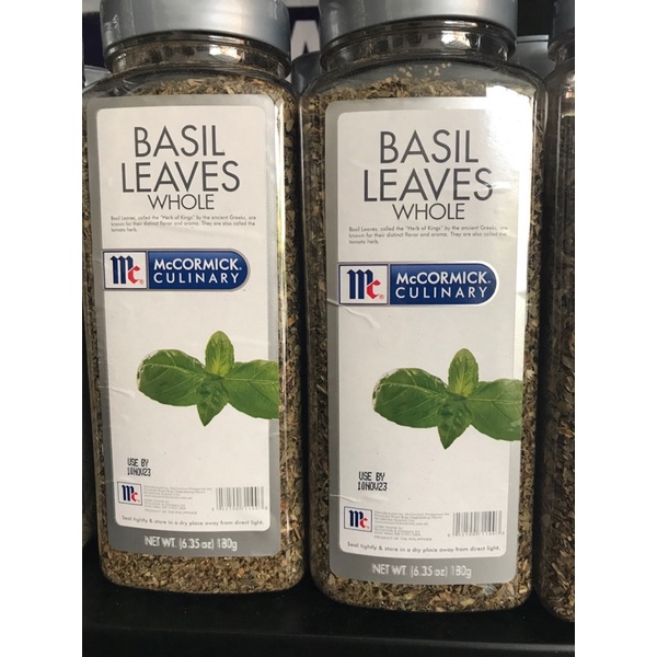 McCormick Basil Leaves Whole 180g | Shopee Philippines