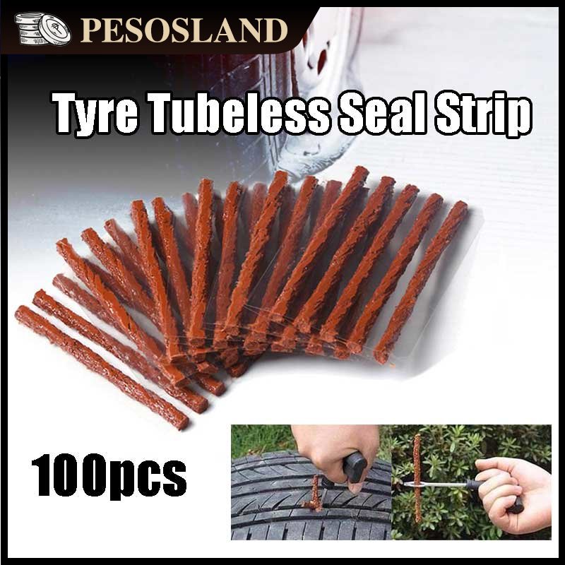 100Pcs Tyre Tubeless Seal Strip Tire Plug Strip Tire Repair Seal Strip ...