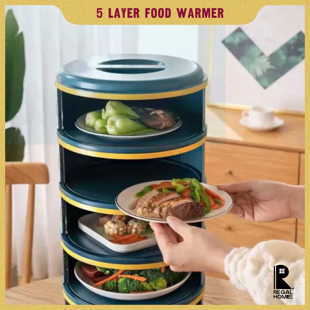 5 Layer Household Multi-layer Food Storage Box Anti-flies Insulation ...
